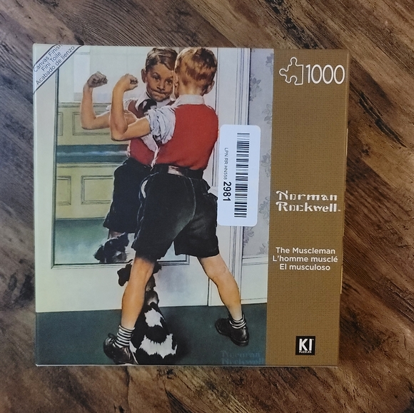 Norman Rockwell | Toys | Norman Rockwell Puzzle 00 Pieces The Muscleman ...